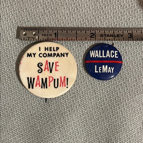 no brand | Other | Two Vintage Buttons 968 Presidential Campaign ...